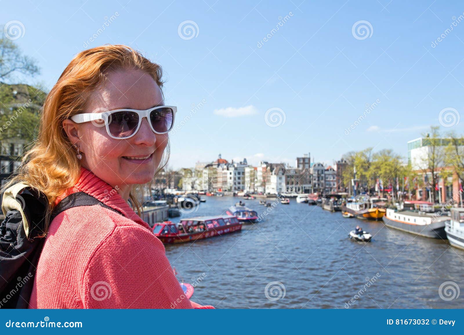 Young Native Dutch Woman in Amsterdam Netherlands Stock Photo - Image ...