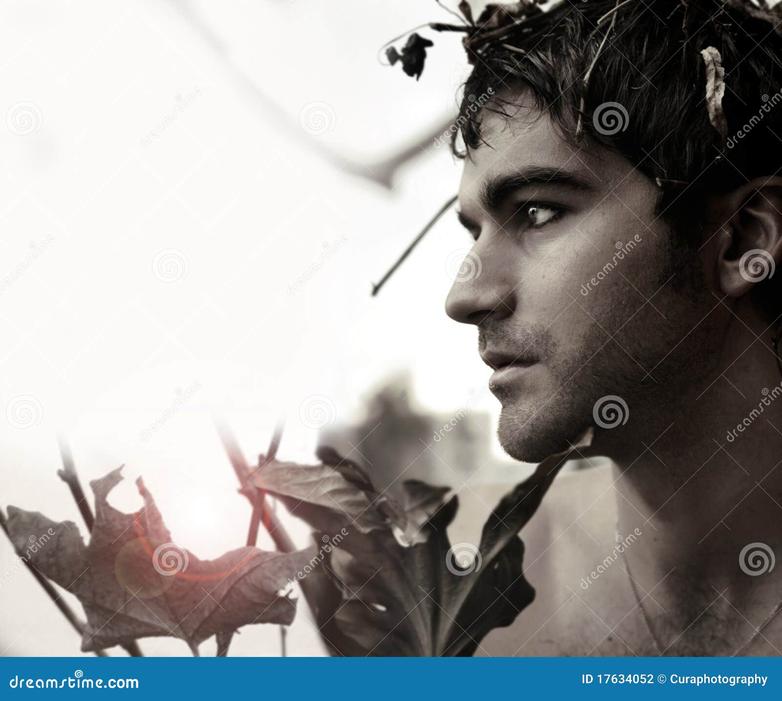 Young natural man stock photo. Image of complexion, cute - 17634052