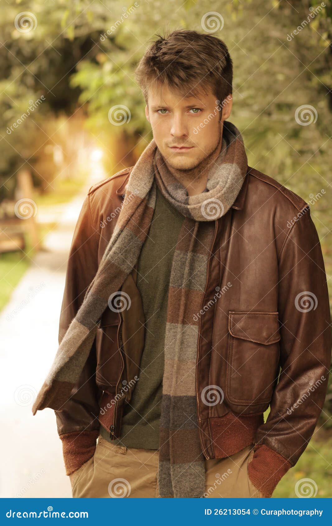Young natural man stock photo. Image of fashion, park - 26213054