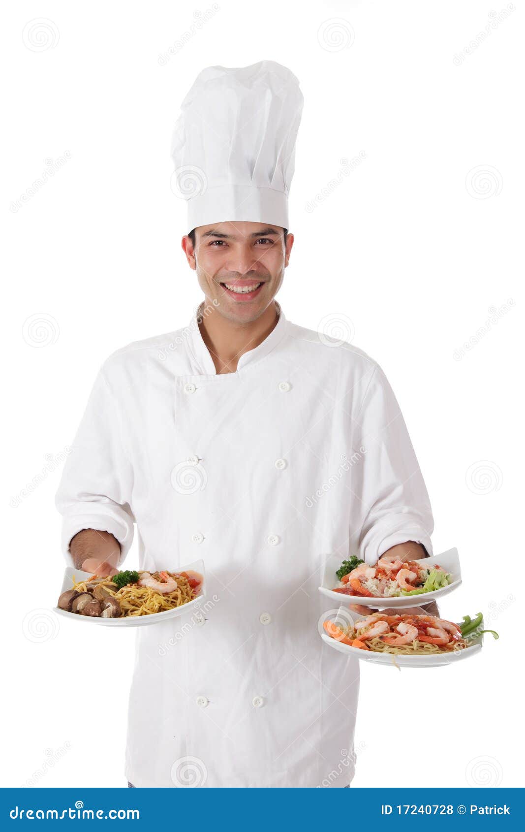 Young Nepalese Chef Oriental Plates Stock Photo - Image of cuisine ...