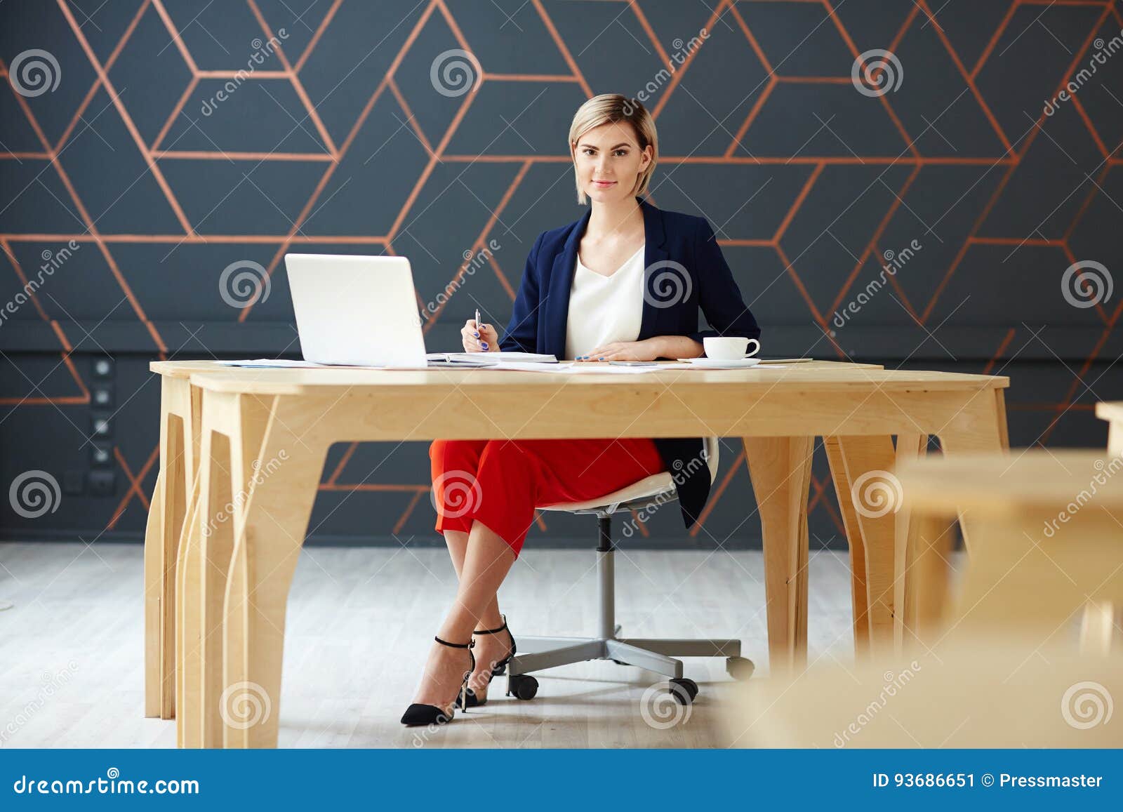 Young newscaster stock image. Image of caucasian, staff - 93686651