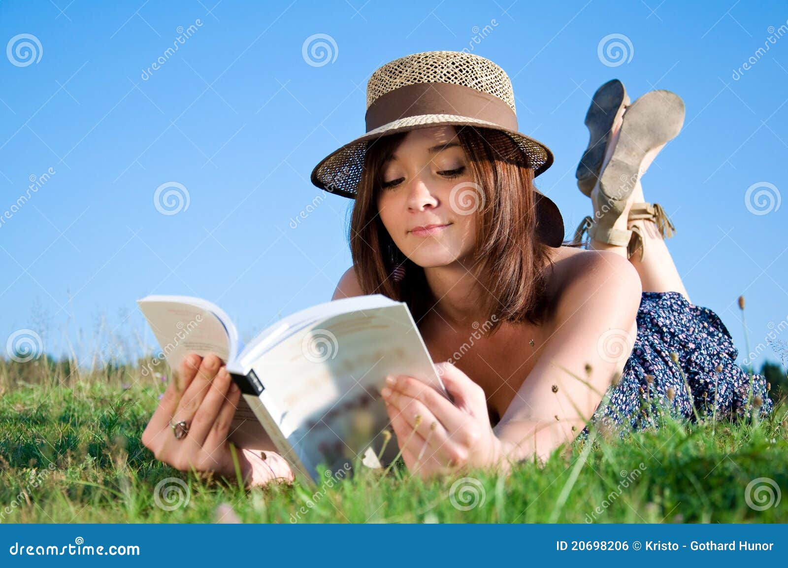 Young nice attentive woman stock photo. Image of people - 20698206