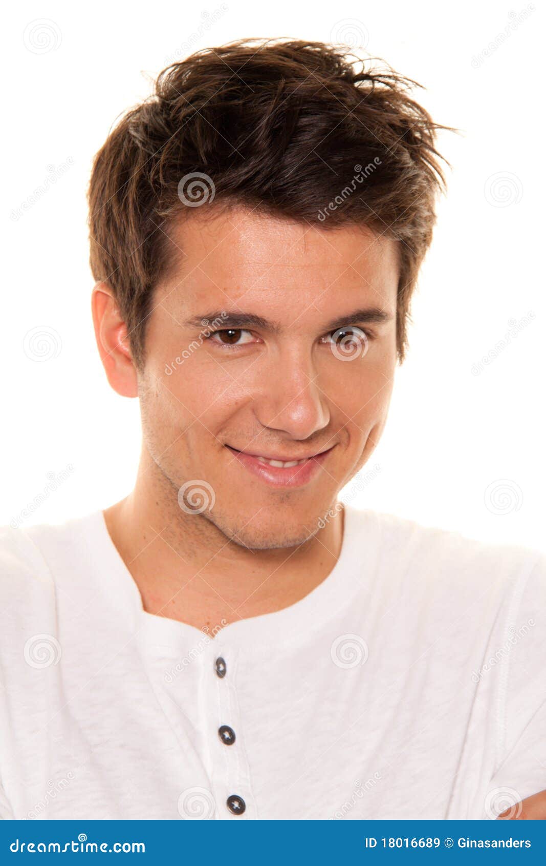 Young, Nice Man, Friendly Smile. Portrait Stock Image - Image of ...