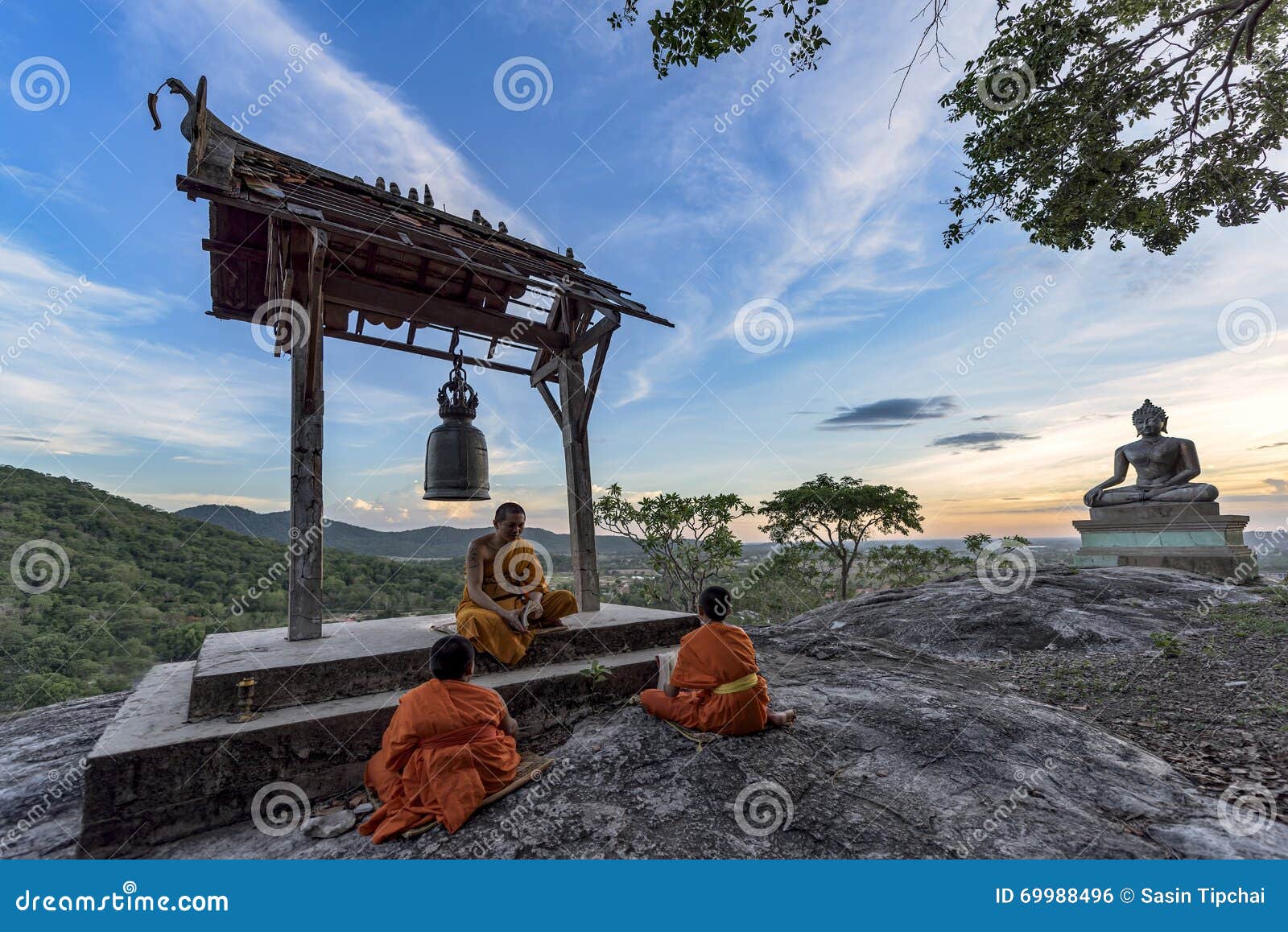 Young Novice Monks Learning Stock Photo - Image of monk, book: 69988496
