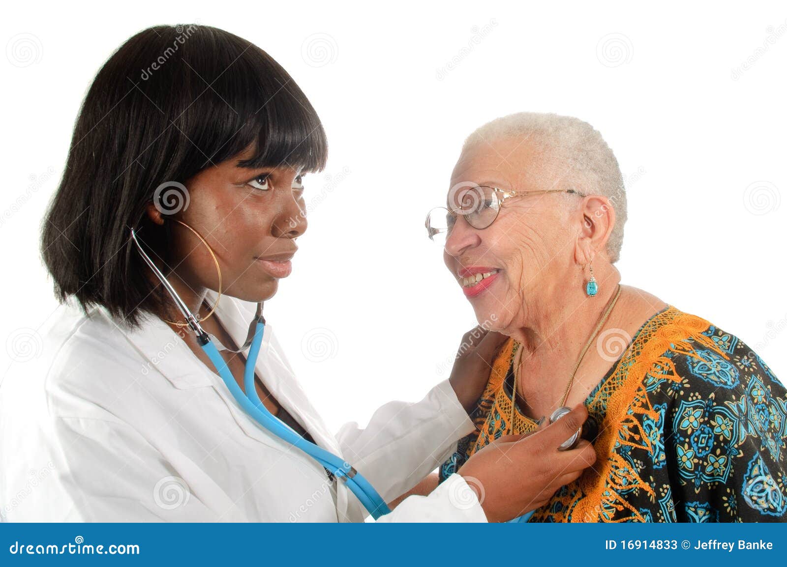 Young Nurse Checking Patient Stock Image - Image of smiling, care: 16914833