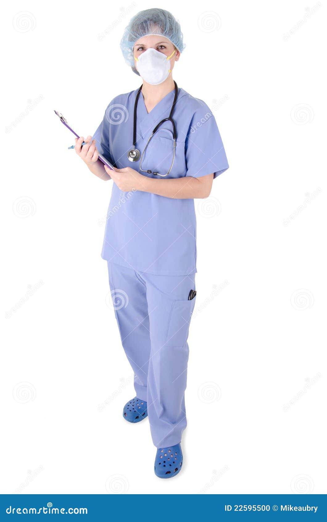 Young Nurse with Stethoscope Stock Photo - Image of practitioner, care ...