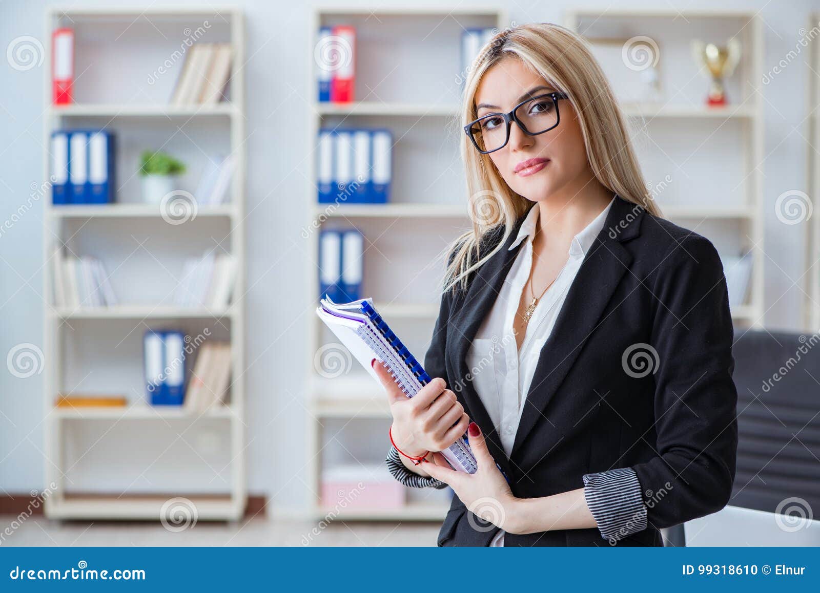 The Young Office Assistant in the Office Stock Photo - Image of ...