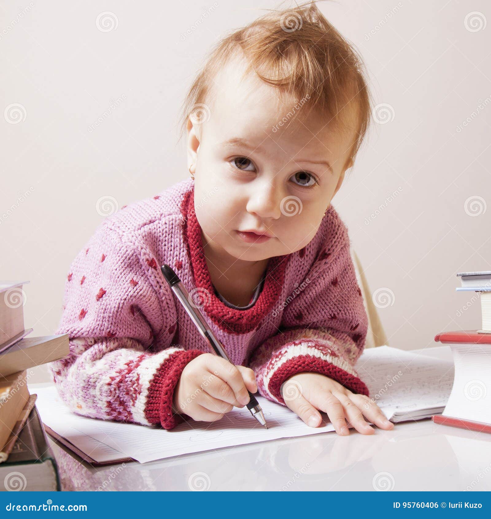 Young Office Manager Signed Documents Humorous Picture Stock Photo ...