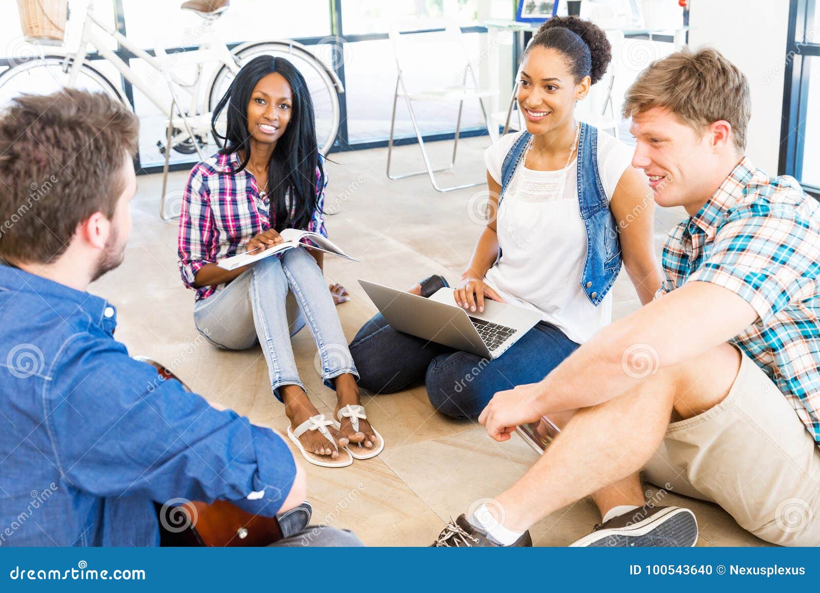 Young Office Workers Discussing Stock Photo - Image of colleagues ...