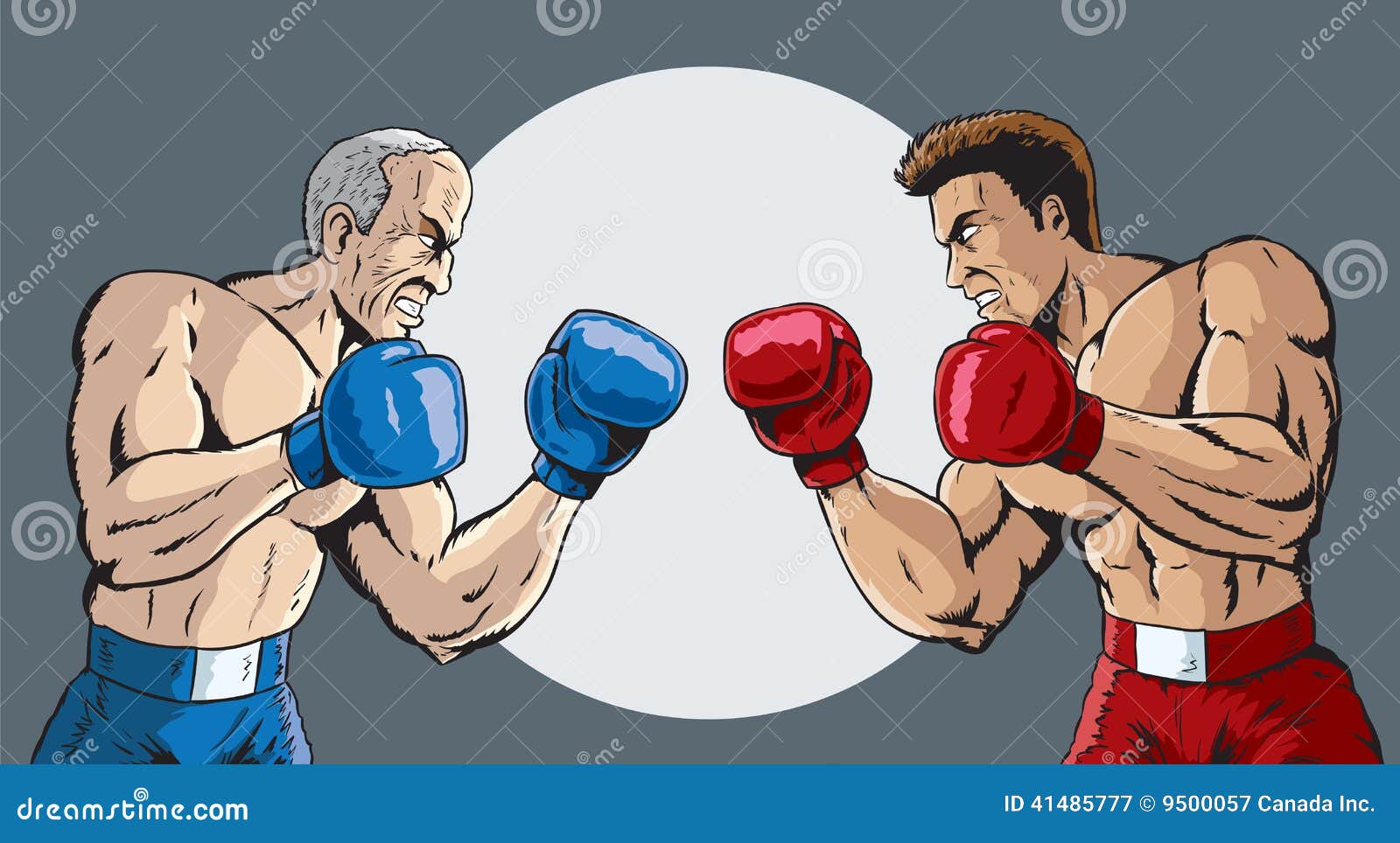 Young and old fight stock vector. Illustration of young - 41485777