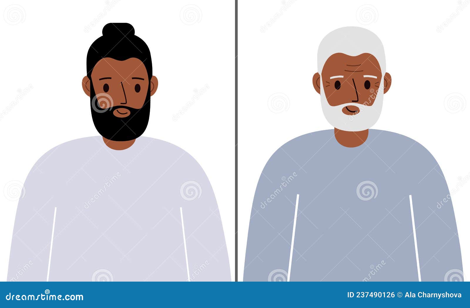 Aging Progression Cartoon