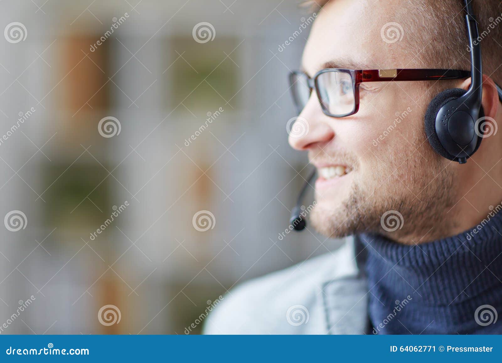 Young operator stock image. Image of executive, confident - 64062771