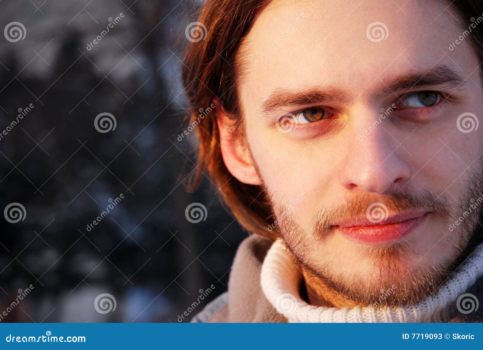 Young optimistic man stock image. Image of brown, relax - 7719093