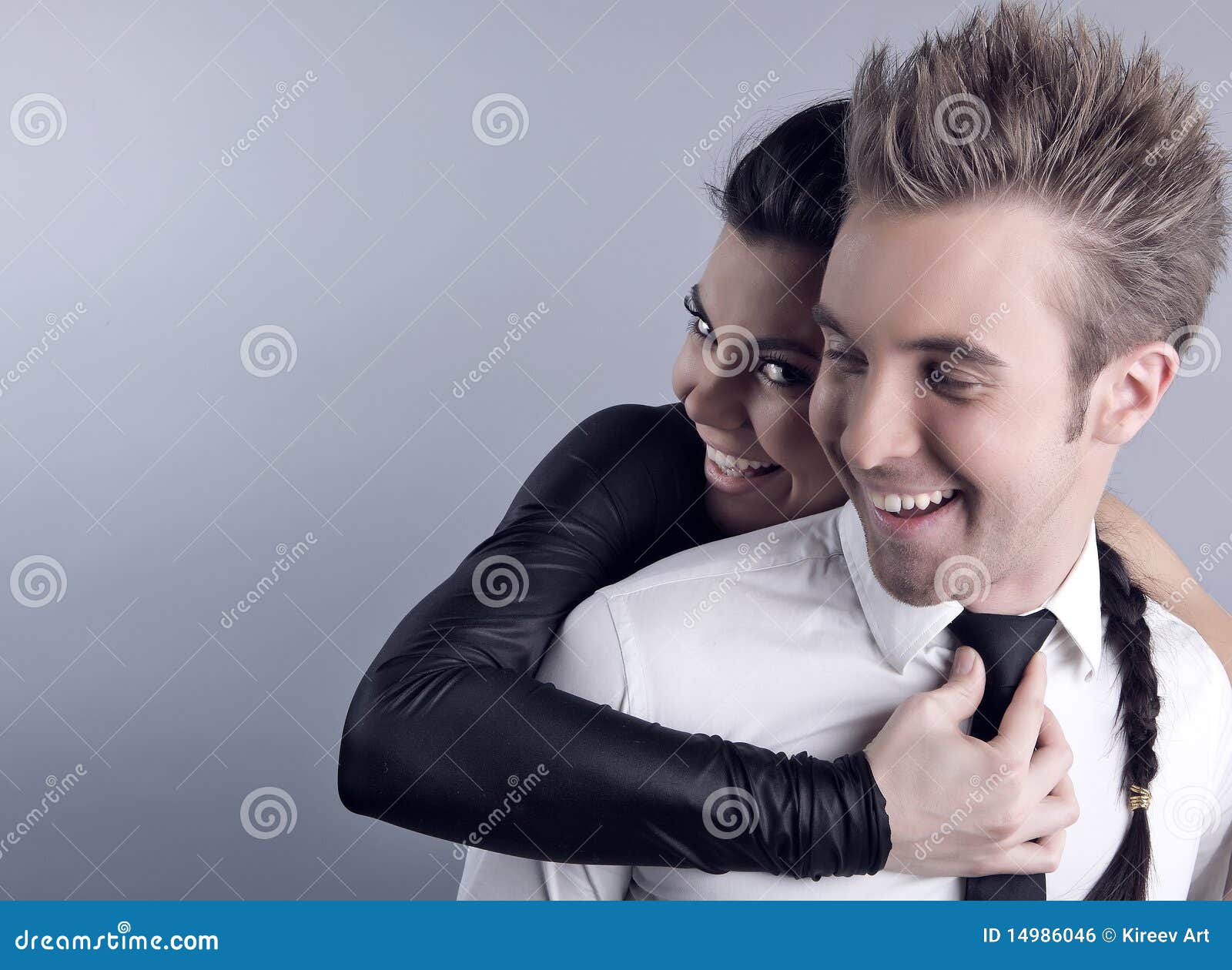 Young pair acquaintance stock photo. Image of looking - 14986046