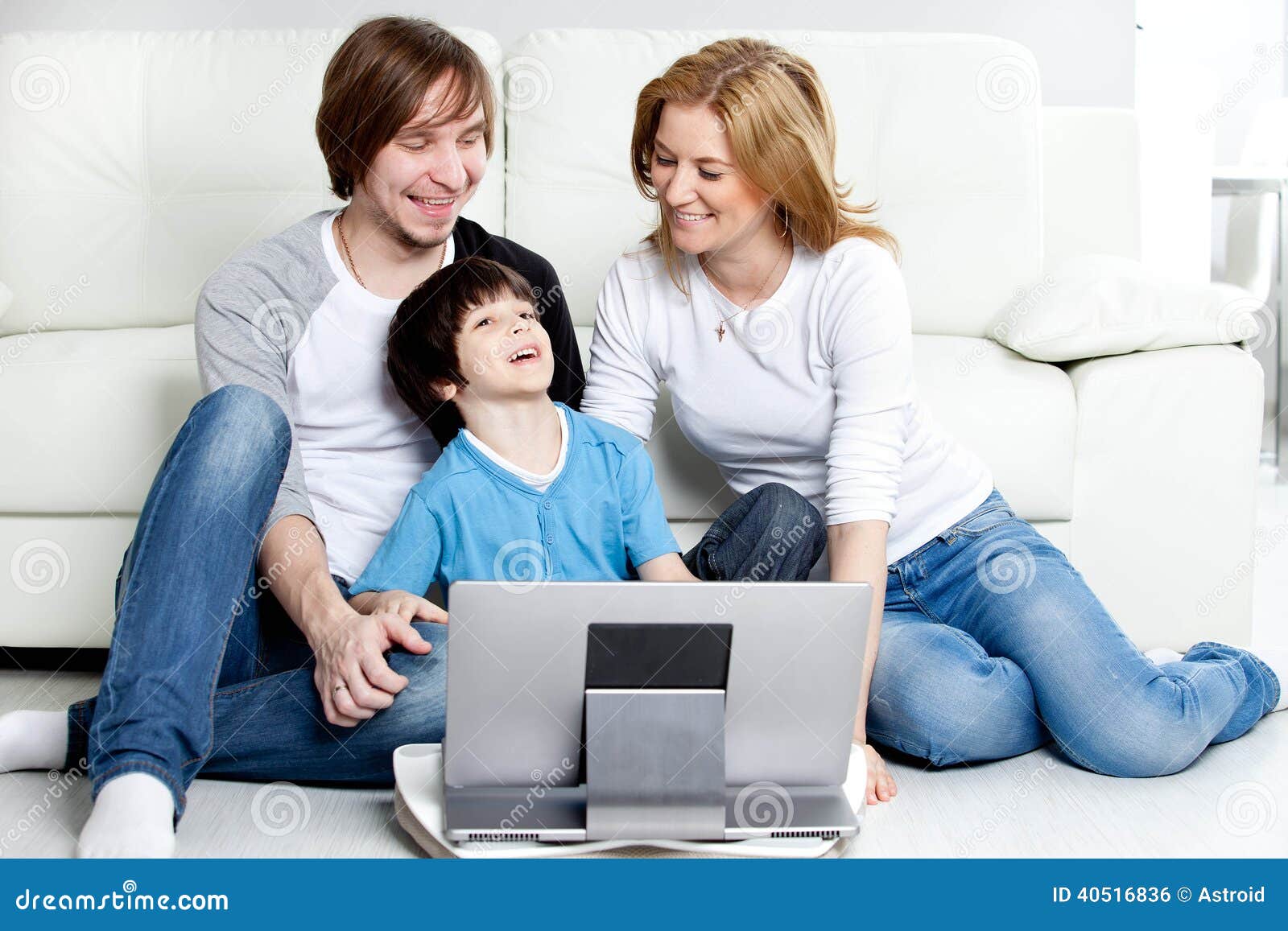 Young Parents with Children Stock Photo - Image of happy, playing: 40516836