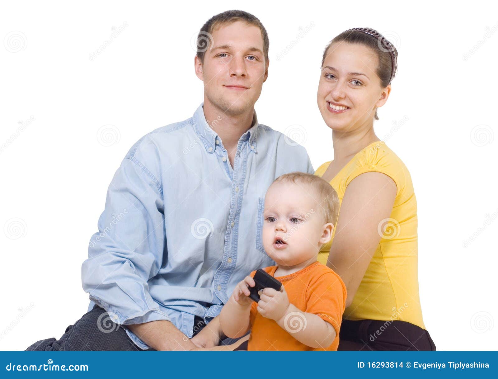 Young Parents Sit Near the Child Stock Photo - Image of isolation, home ...