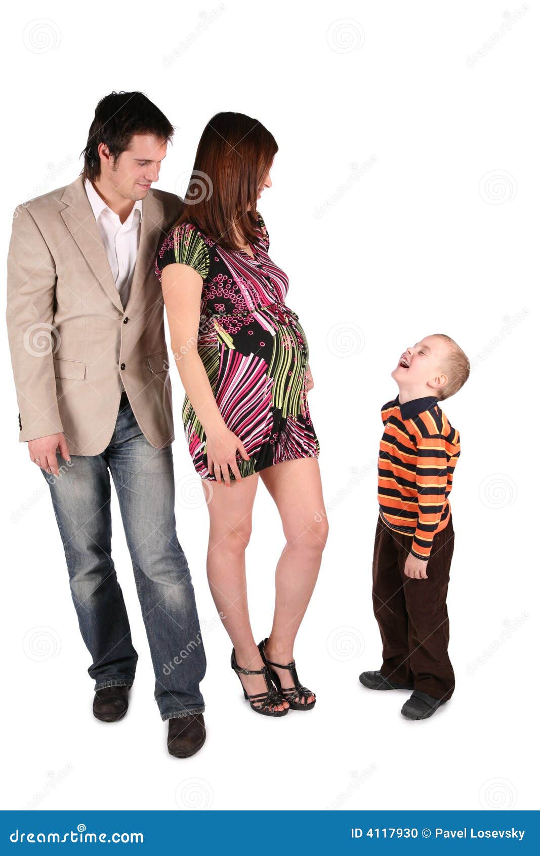 Young Parents Talking To Son Stock Photo - Image of beautiful, love ...