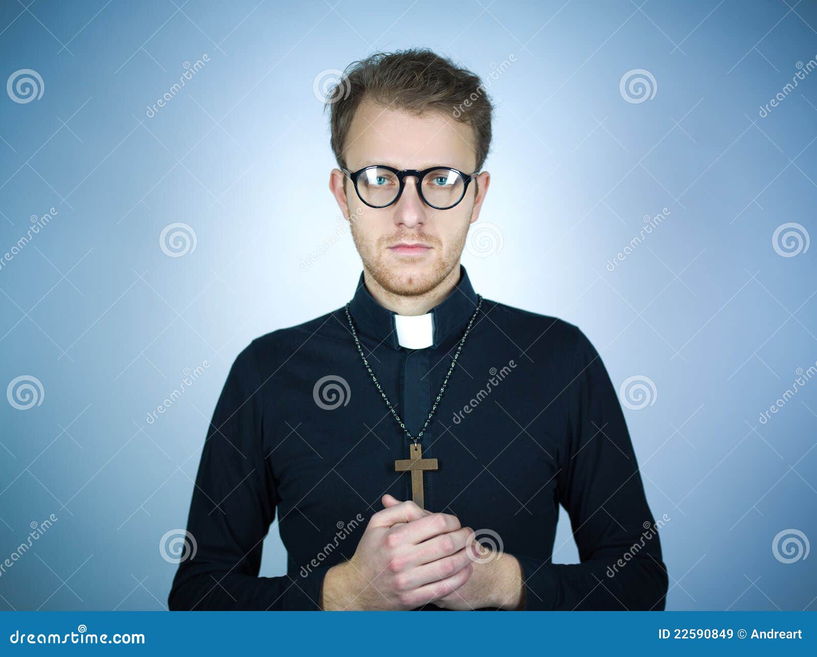 Young pastor stock image. Image of catholic, bright, clothing - 22590849