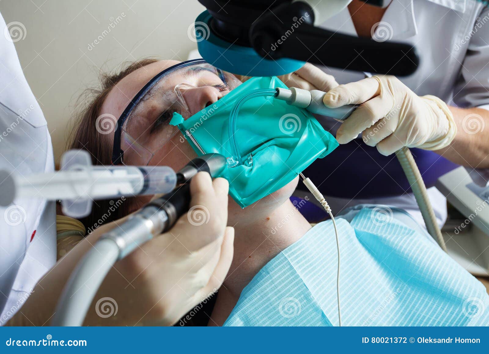 Young Patient To Do the Procedure in the Dental Office Stock Photo ...