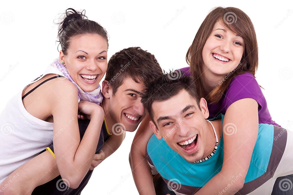 Young peole having fun stock image. Image of friends - 15778045