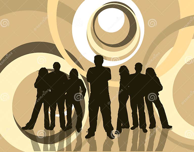 Young people stock vector. Illustration of female, abstract - 473963