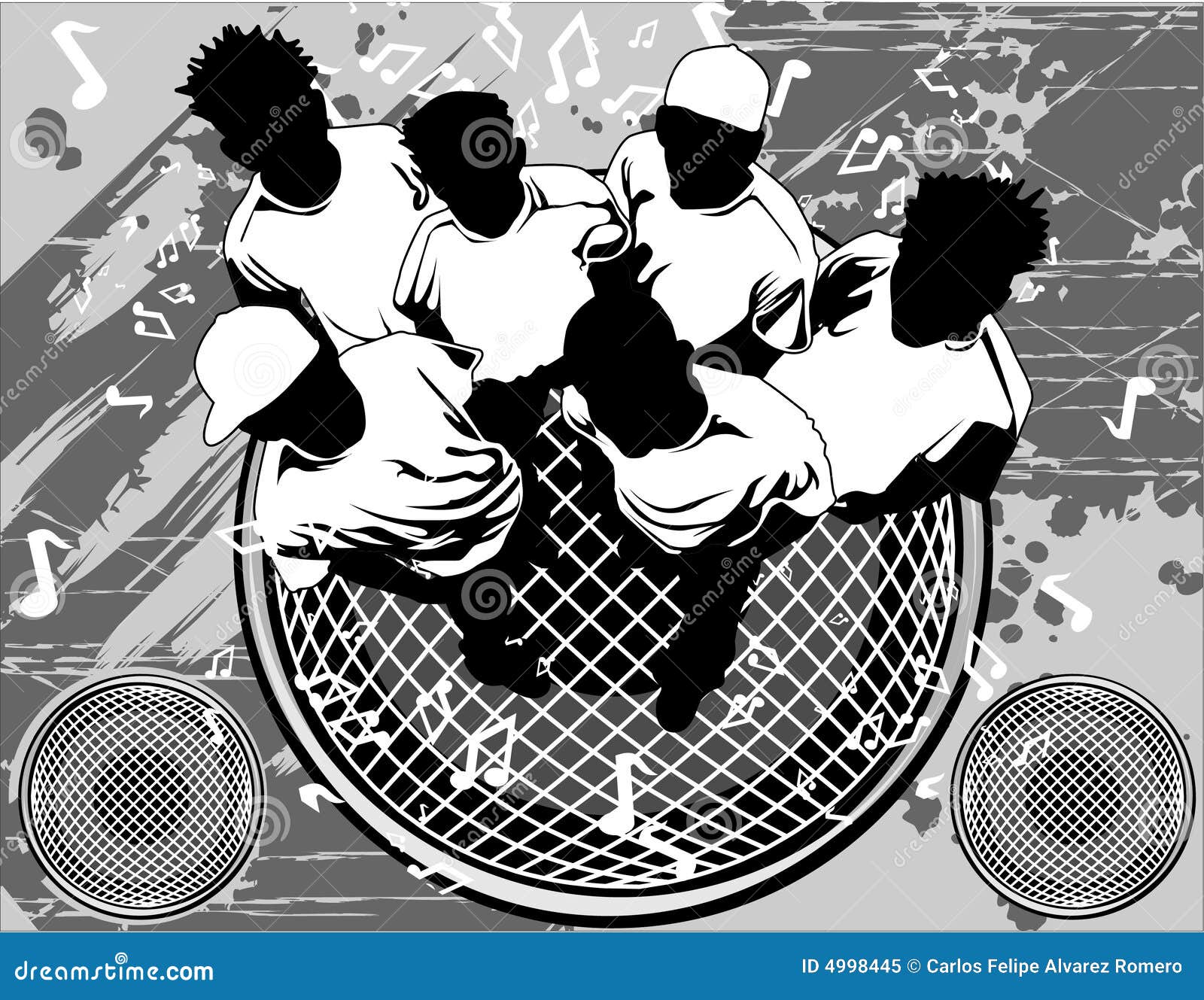 Young people stock vector. Illustration of friends, shapes - 4998445