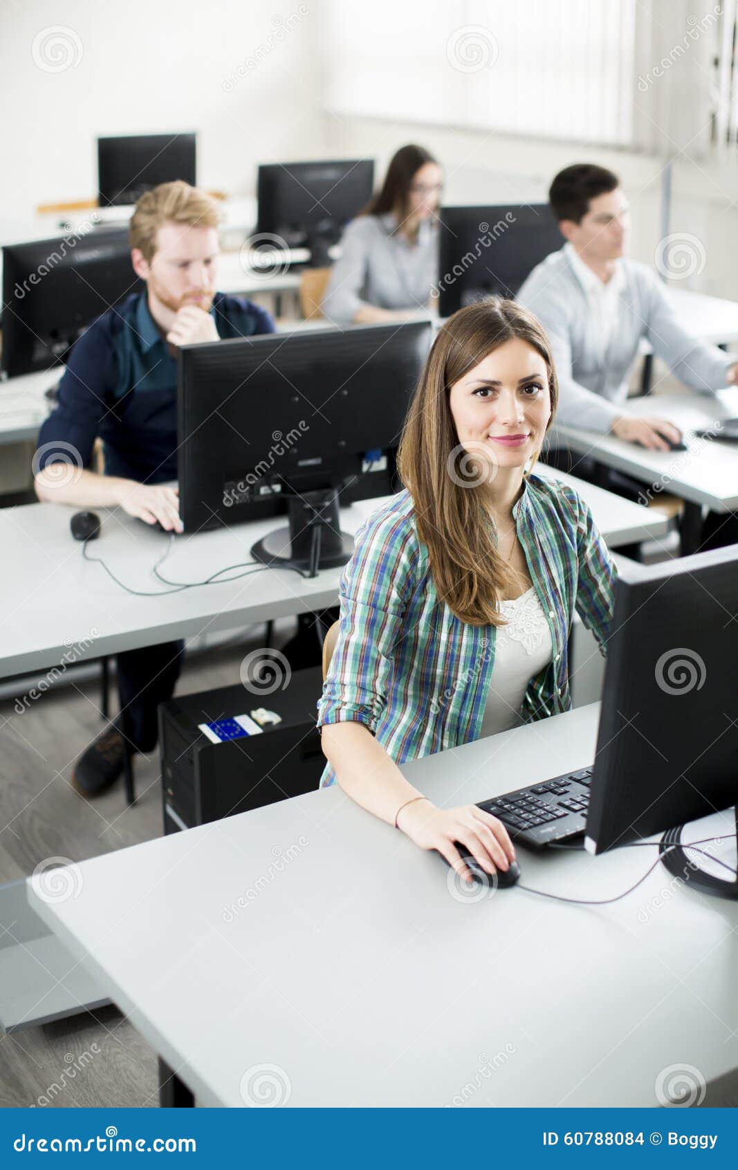 Young People in the Classroom Stock Photo - Image of student, indoors ...