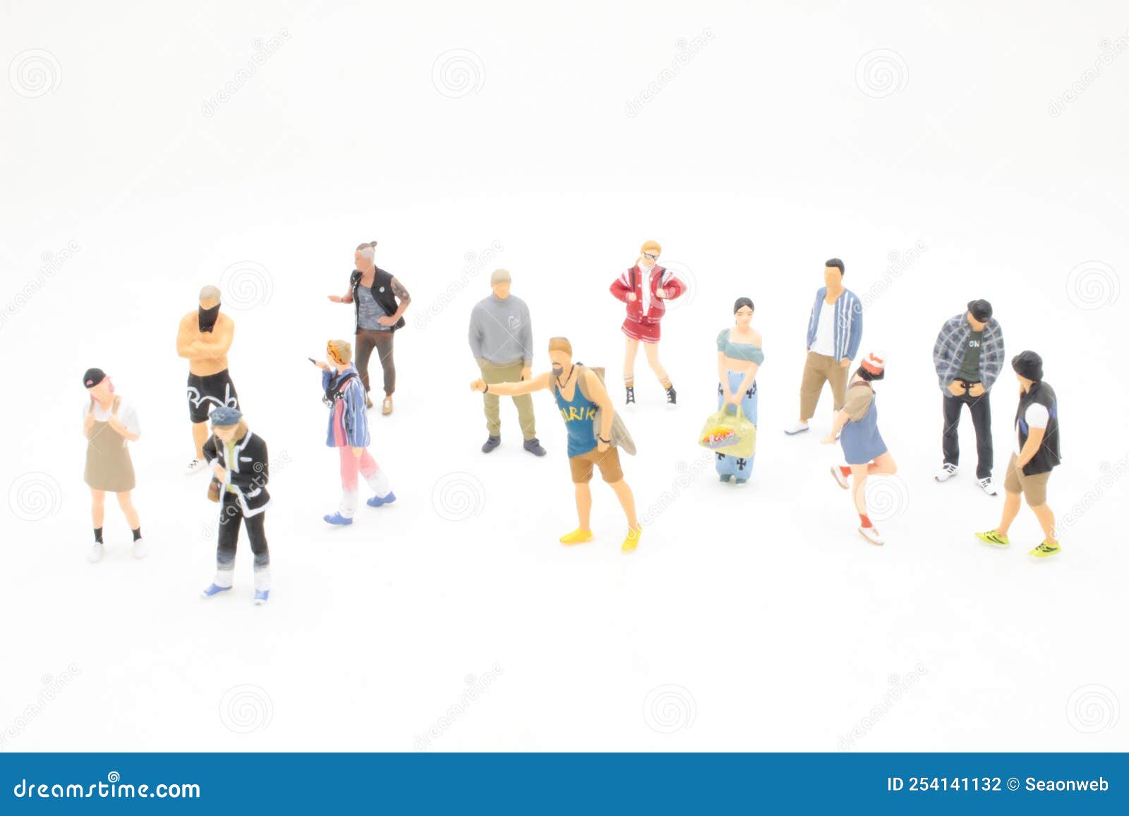 The Young People Concept, the Fun of Figure World Stock Photo - Image ...