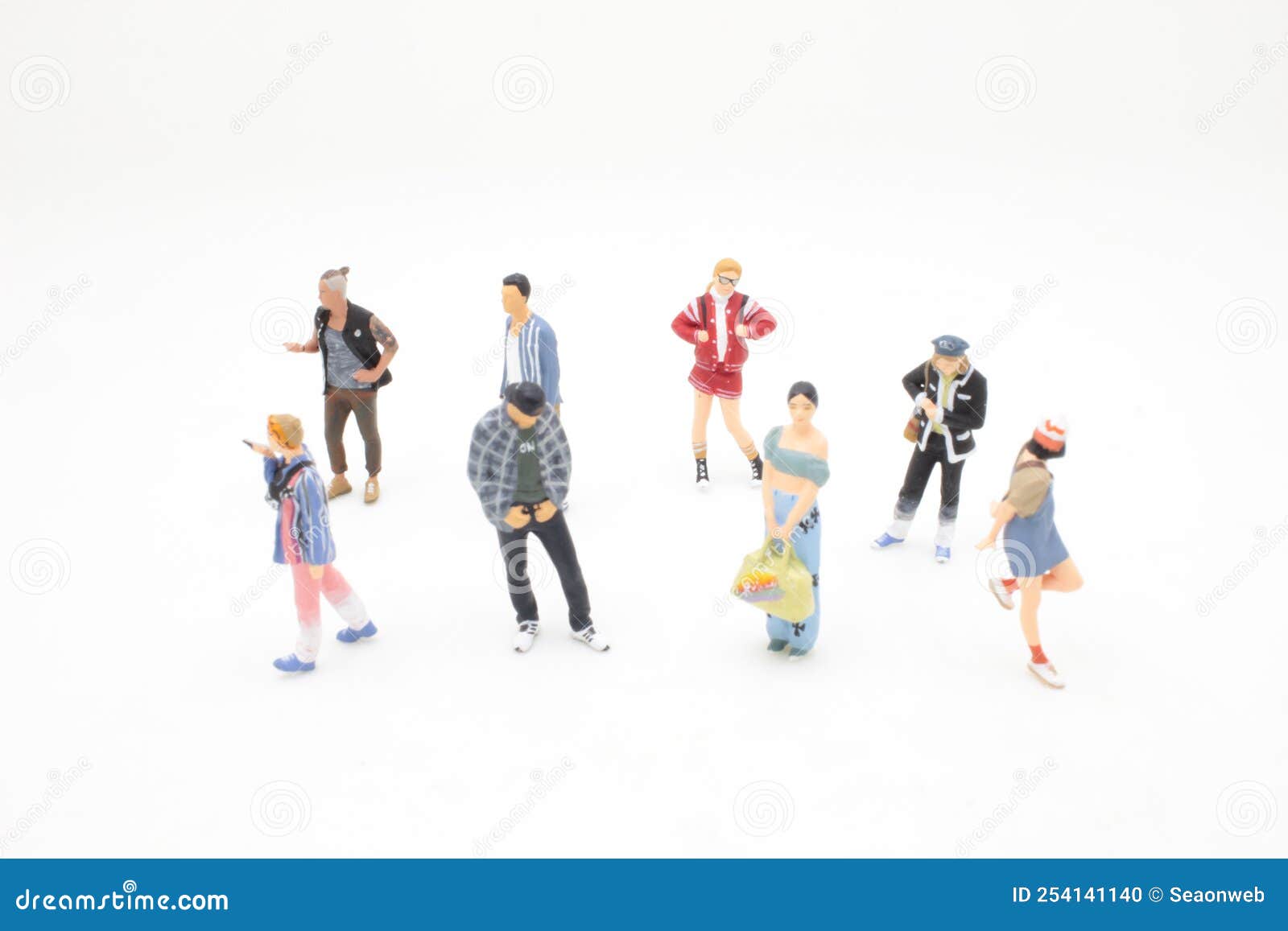 The Young People Concept, the Fun of Figure World Stock Photo - Image ...