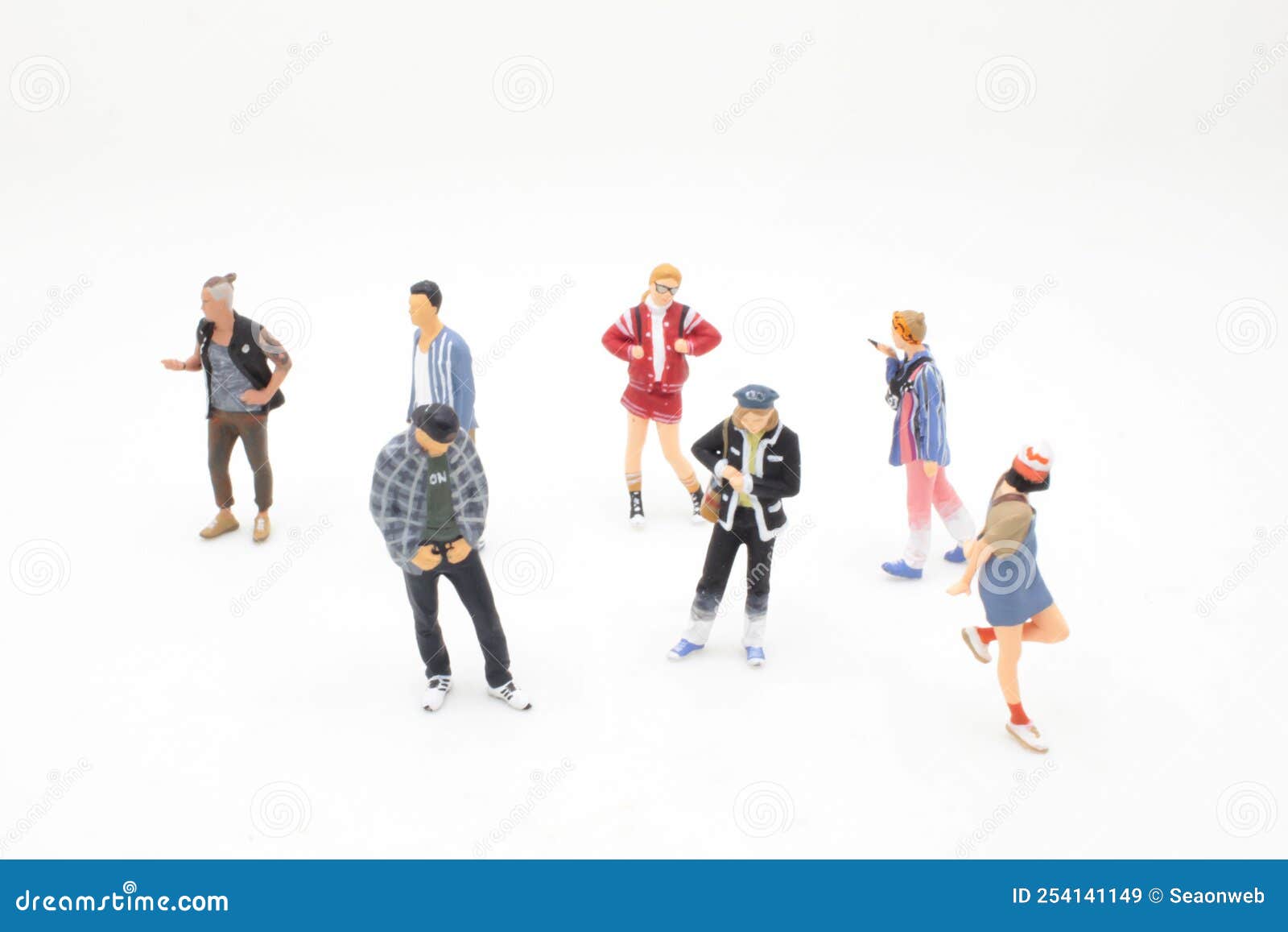 The Young People Concept, the Fun of Figure World Stock Image - Image ...