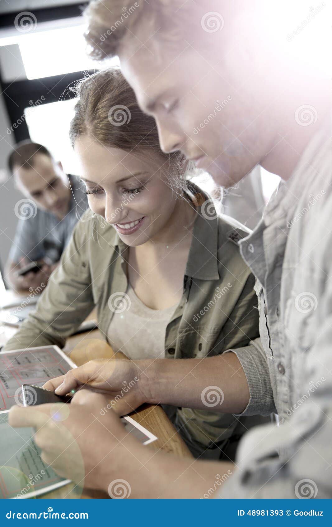 Young People Connected To Internet Stock Image - Image of connection ...