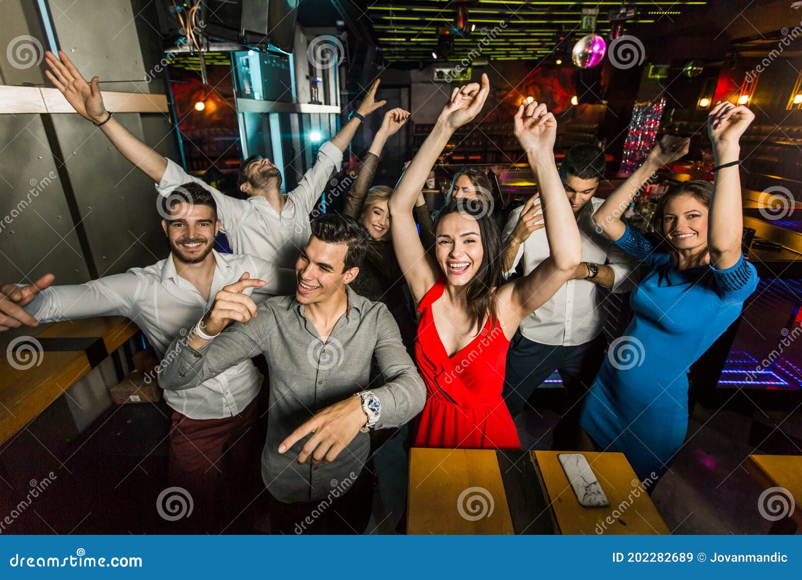 People Dancing in Night Club Stock Image - Image of club, clubber ...