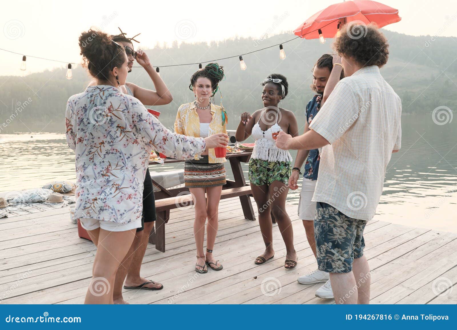 Young People Dancing Outdoors Stock Photo - Image of sunset, travel ...