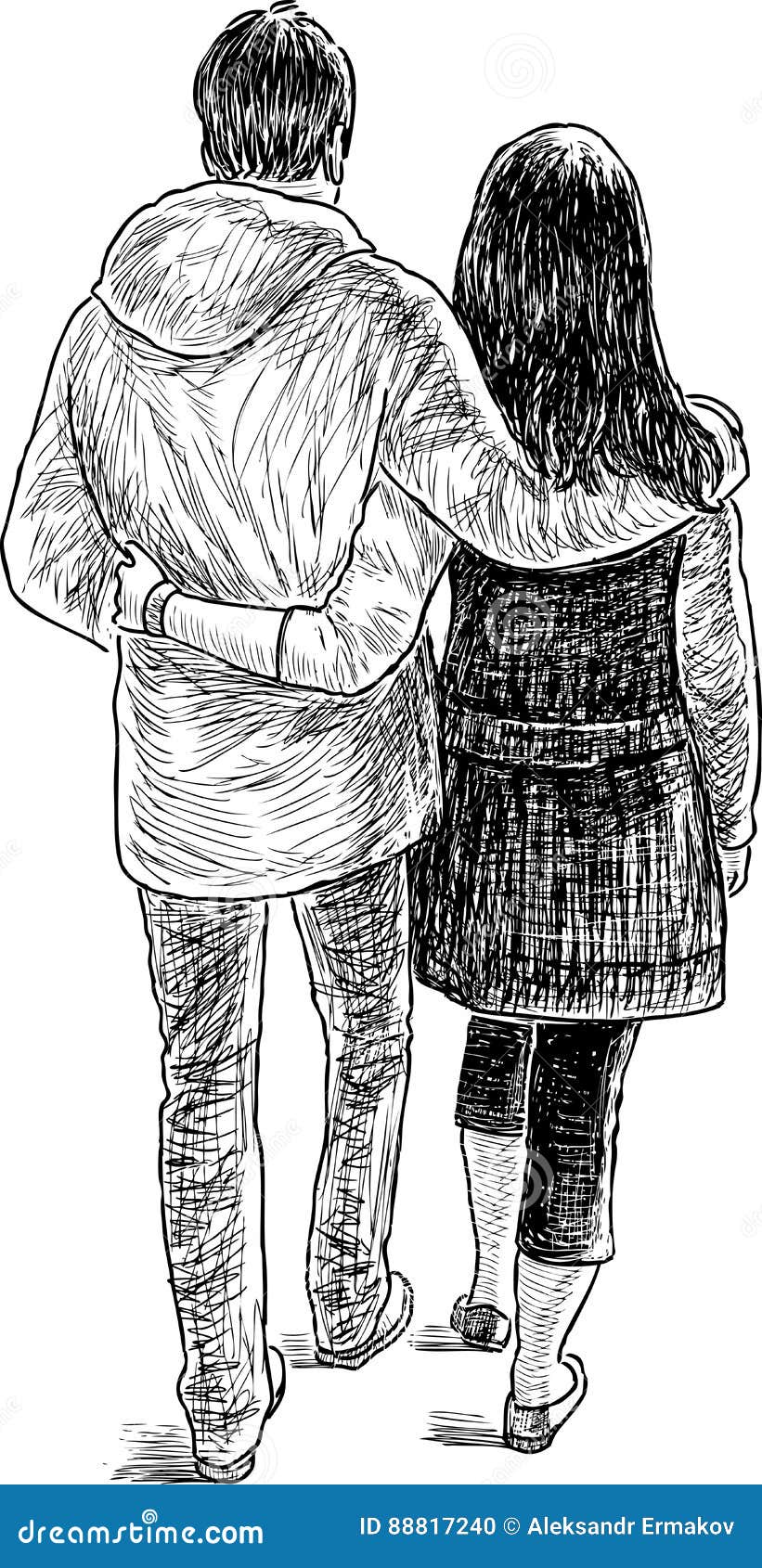 Young people on a date stock vector. Illustration of date - 88817240