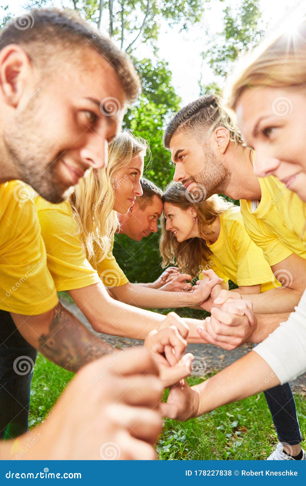 Young People are Exercising Confrontation in the Workshop Stock Photo ...