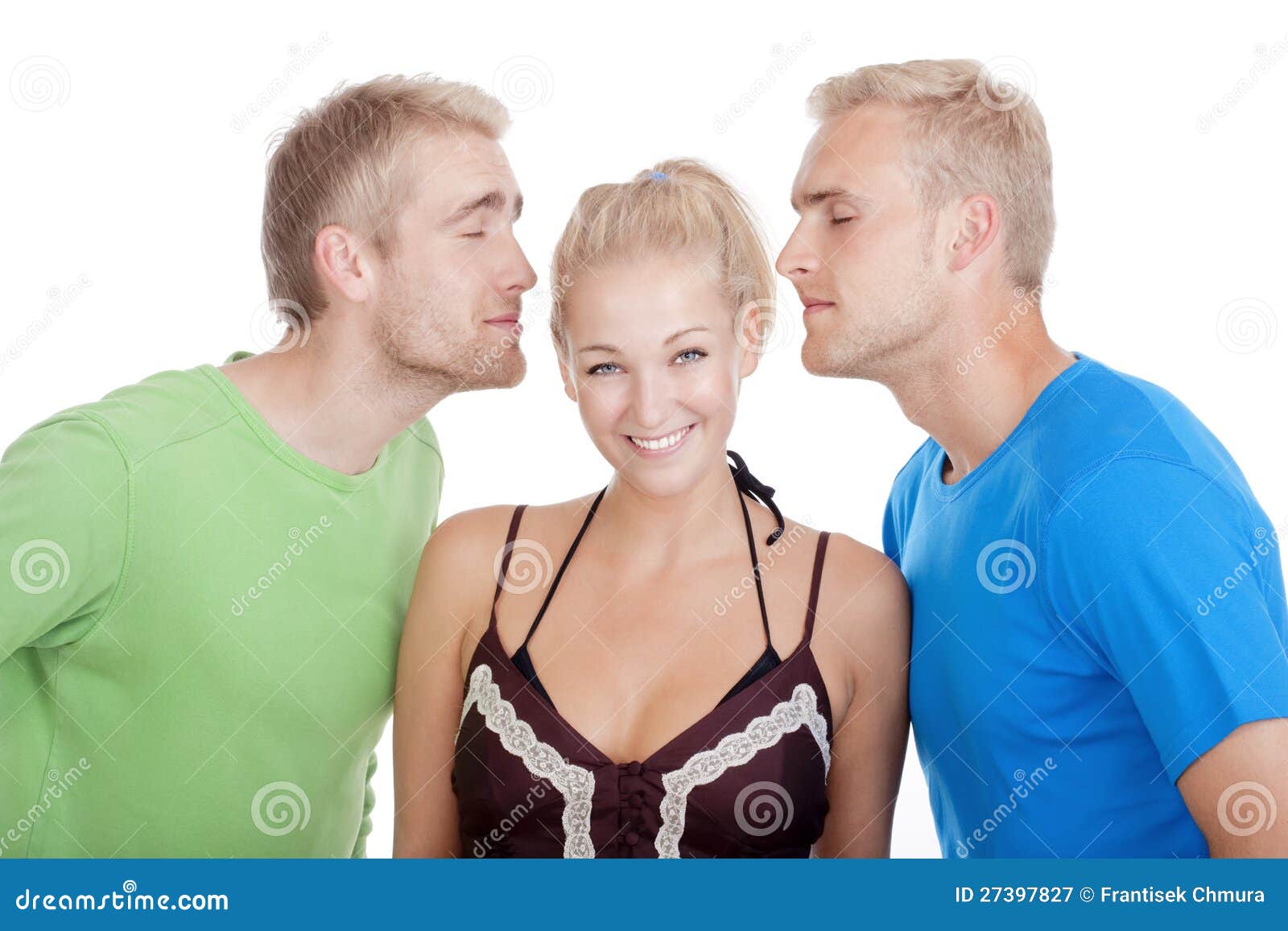 Young people flirting stock image. Image of friends, smile - 27397827