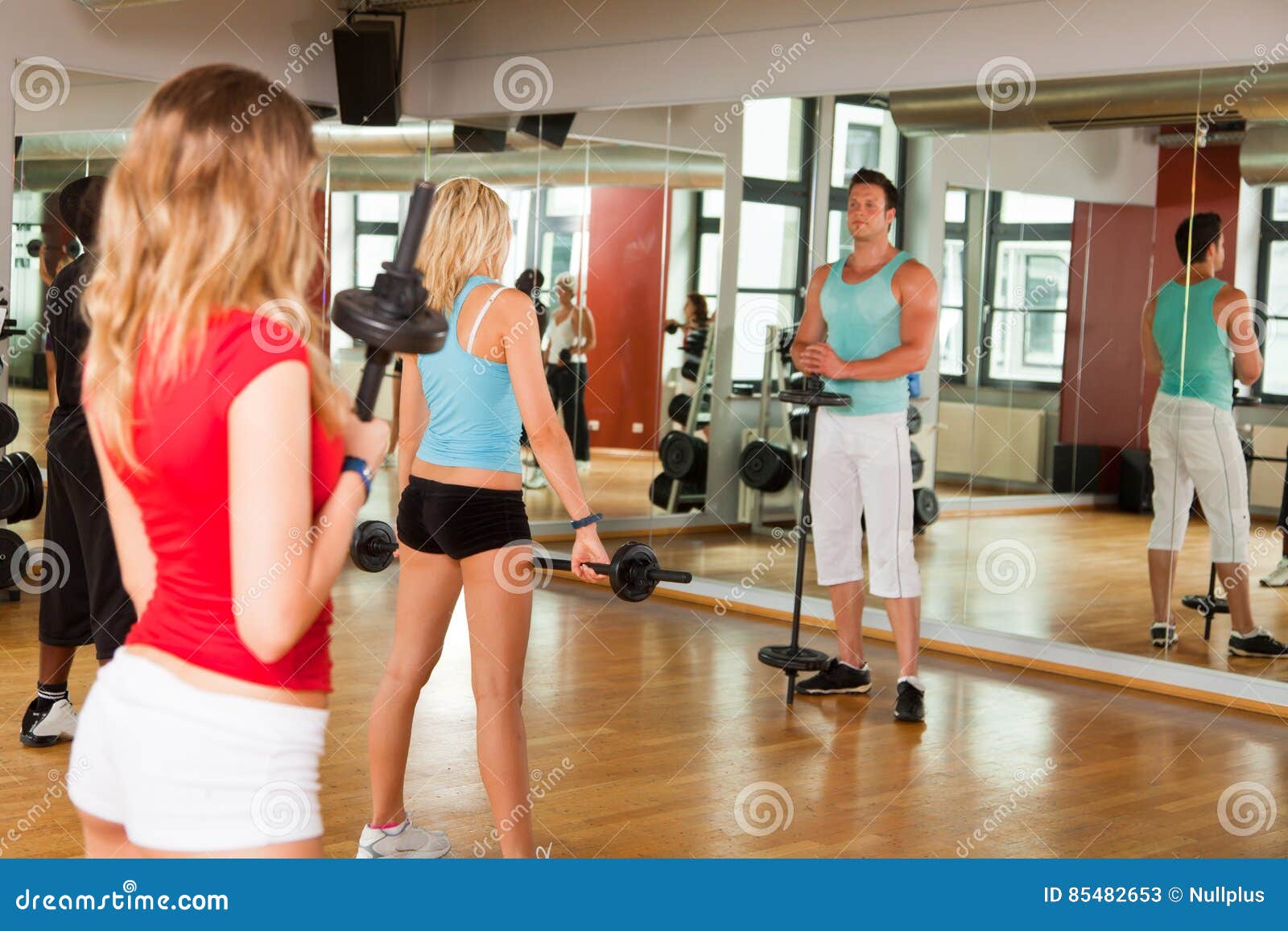 Young People at the Gym stock image. Image of people - 85482653