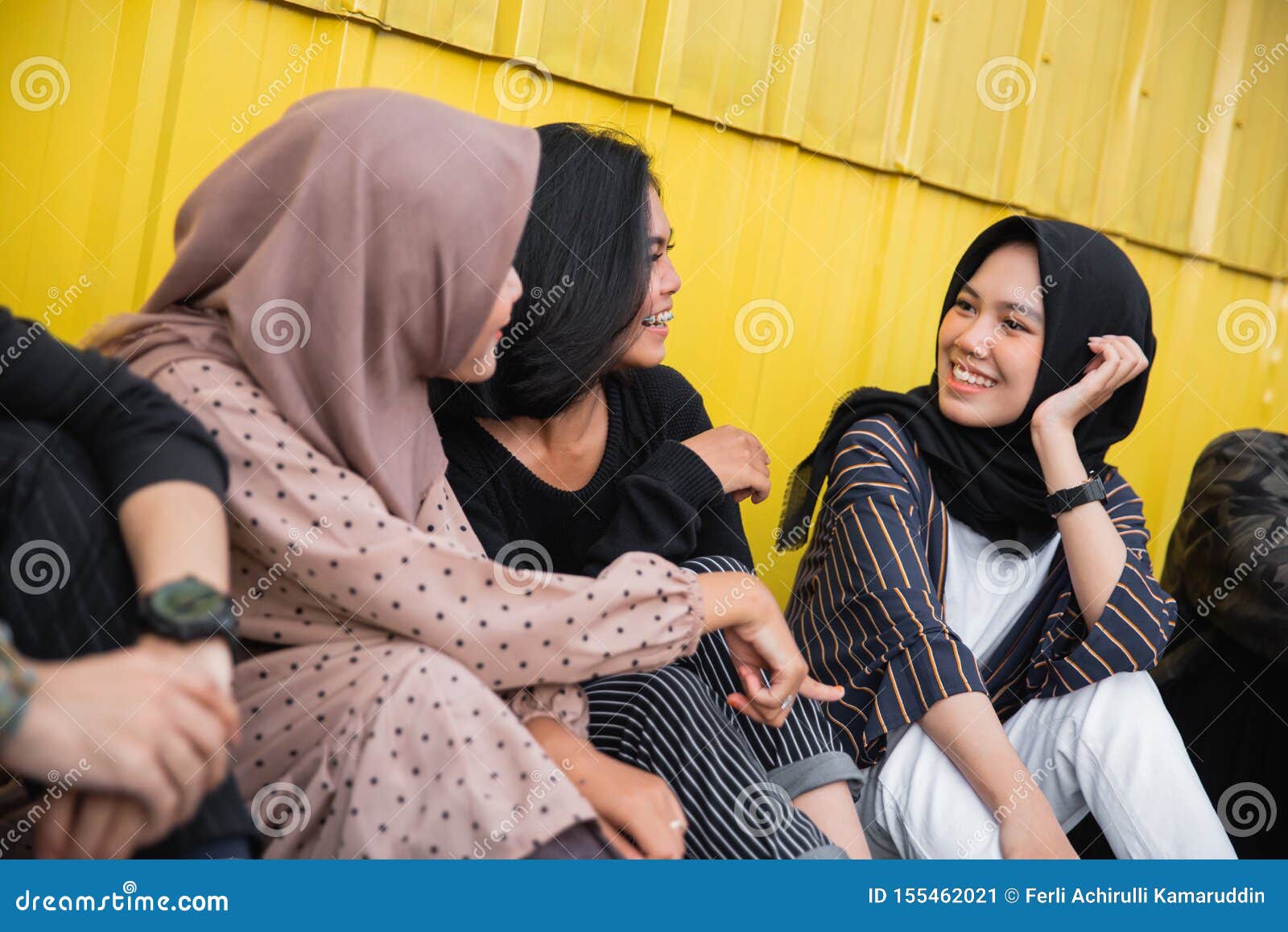 Young People Hanging Out Together Stock Image - Image of laugh ...