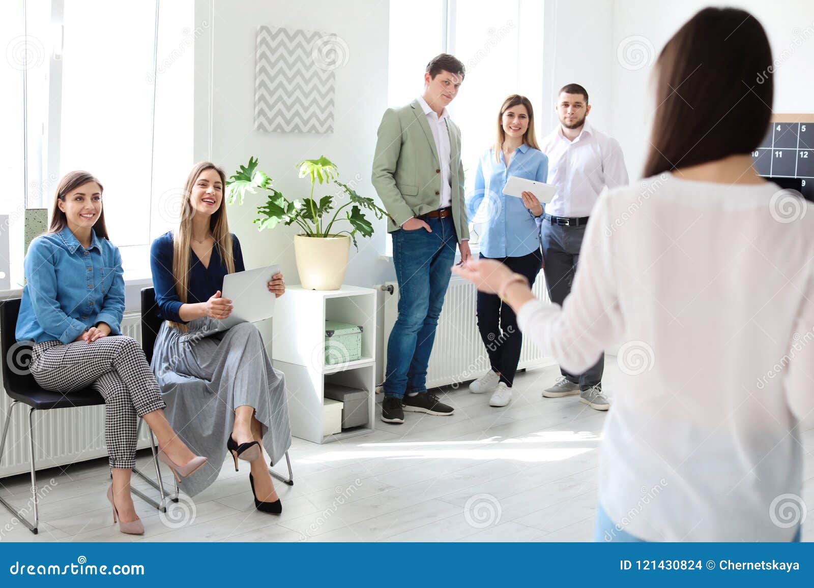 Young People Having Business Training Stock Photo - Image of male ...