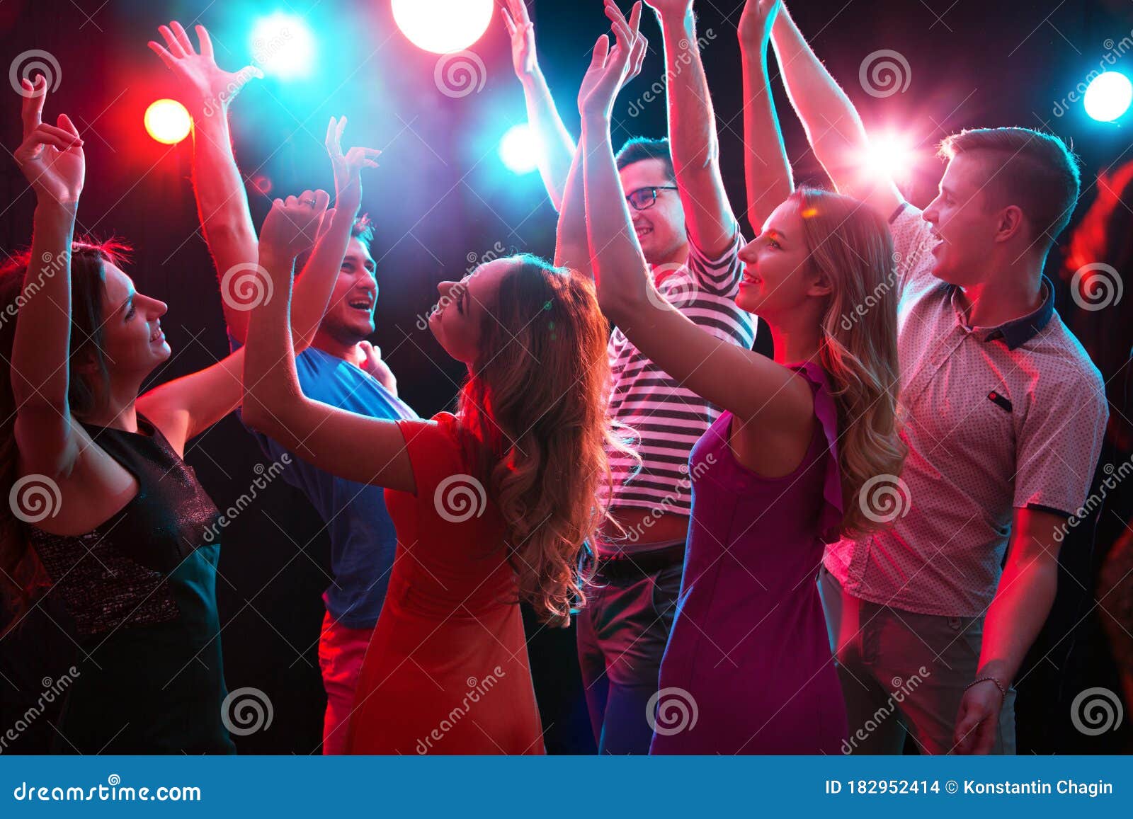 Young People Having Fun Dancing Stock Photo - Image of cheerful ...