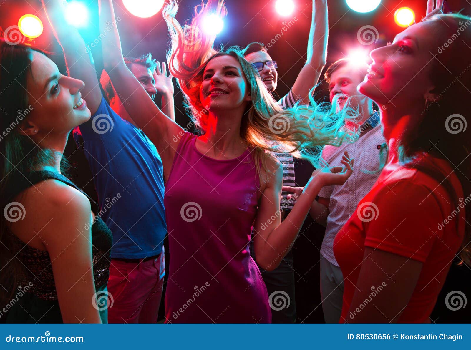 Young People Having Fun Dancing Stock Photo - Image of blank, caucasian ...
