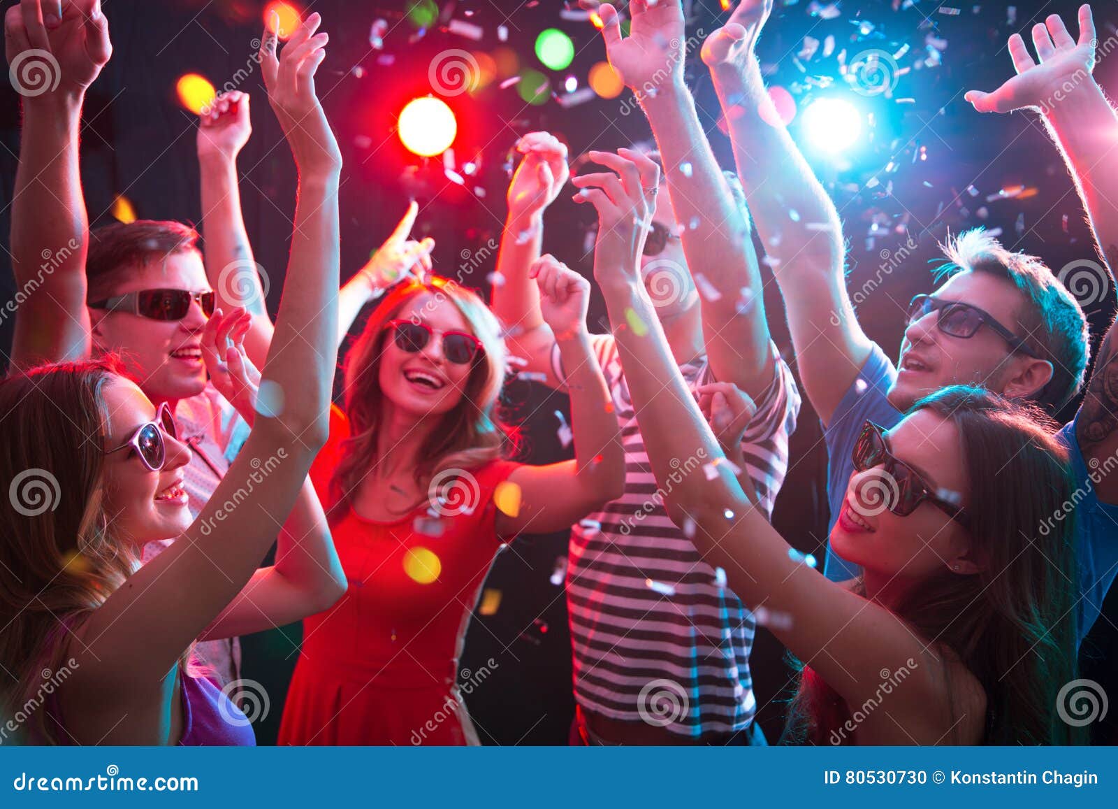 Young People Having Fun Dancing Stock Photo - Image of carefree, disco ...