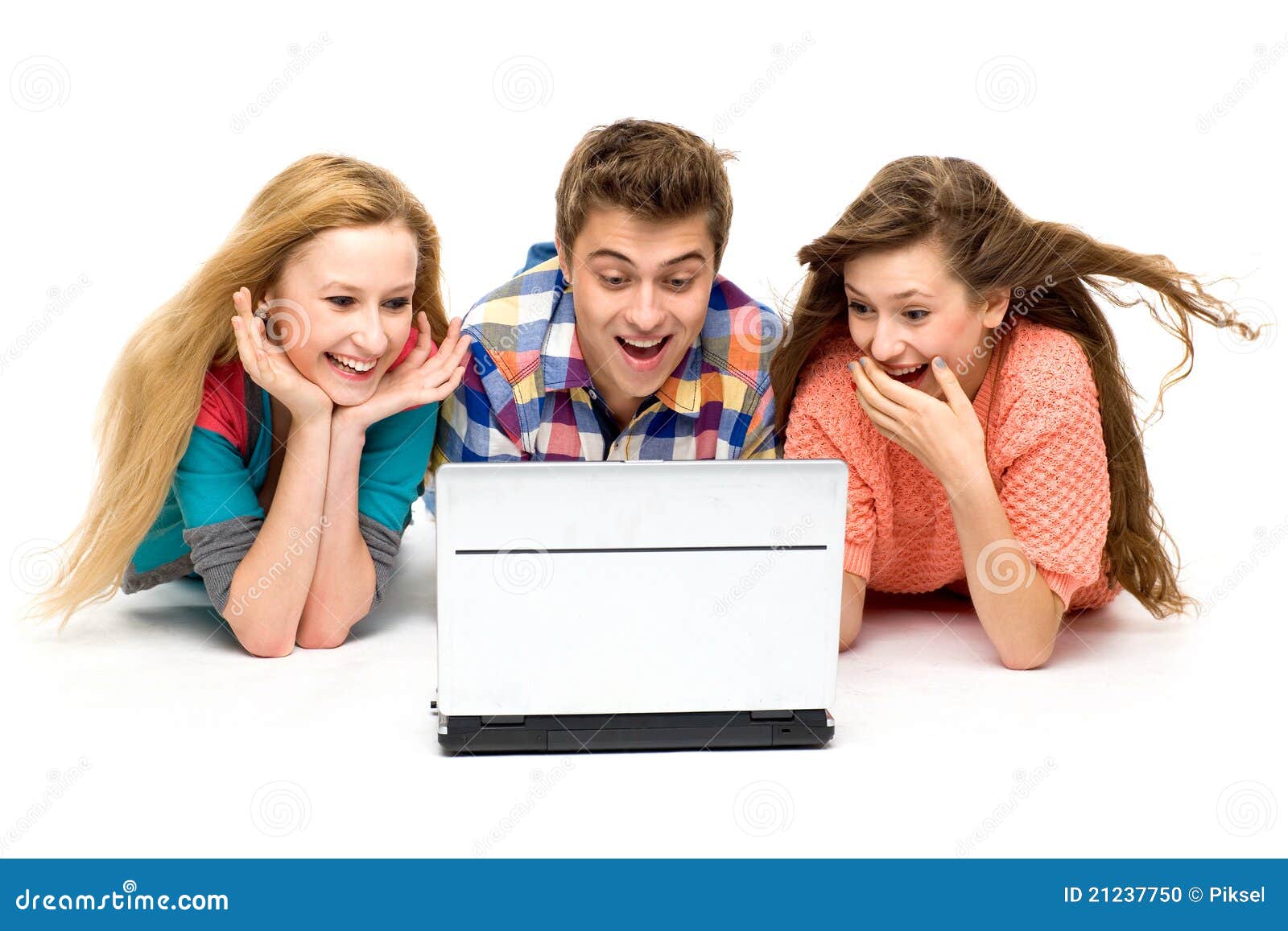 Young people with laptop stock photo. Image of computer - 21237750