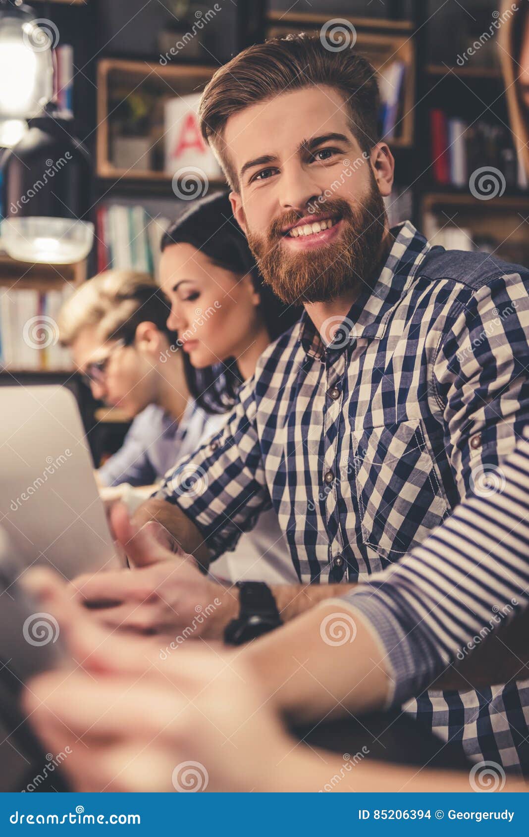 Young People in the Library Stock Photo - Image of adult, gadget: 85206394