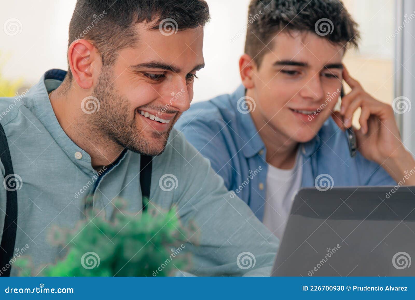 People Looking at the Computer Stock Photo - Image of cyber, school ...