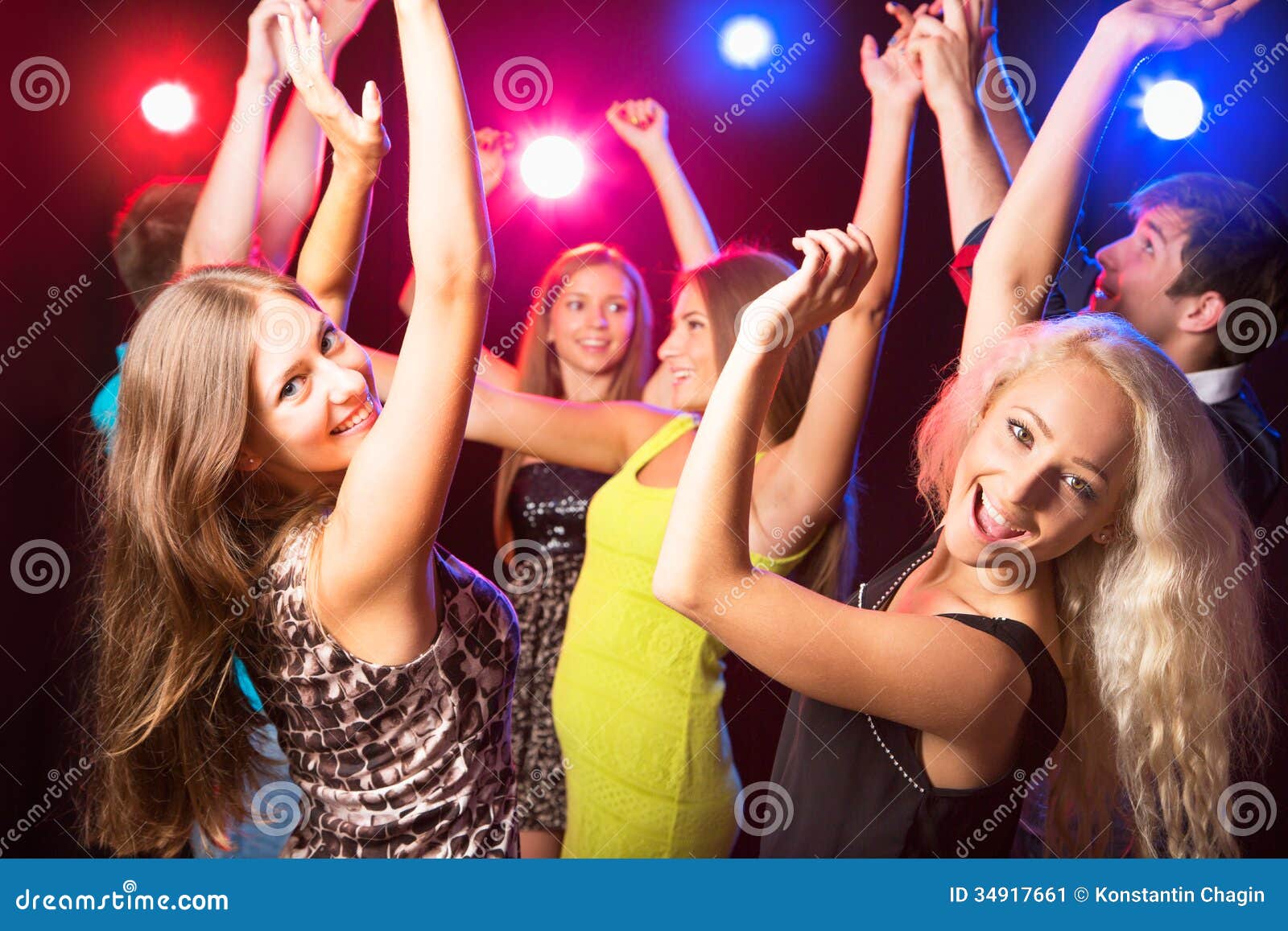 Young people at party. stock image. Image of caucasian - 34917661