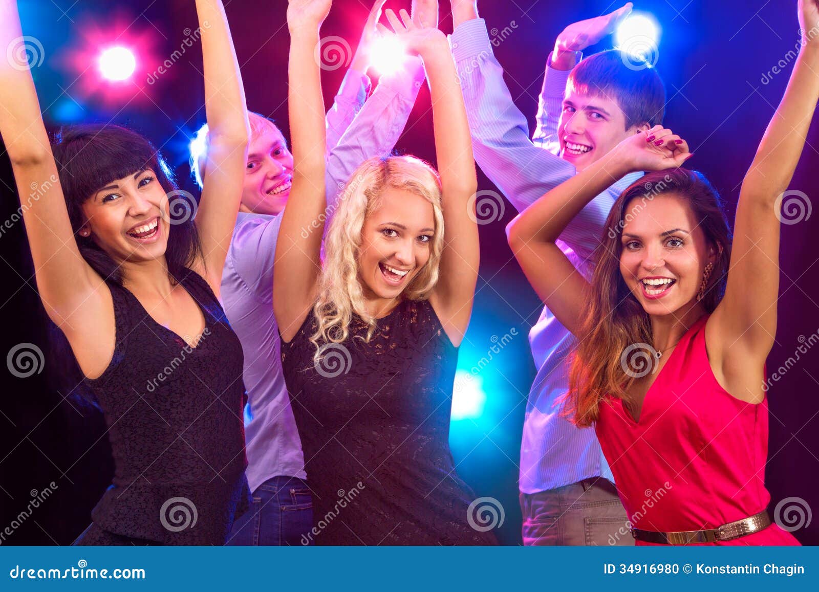 Young people at party. stock photo. Image of beautiful - 34916980