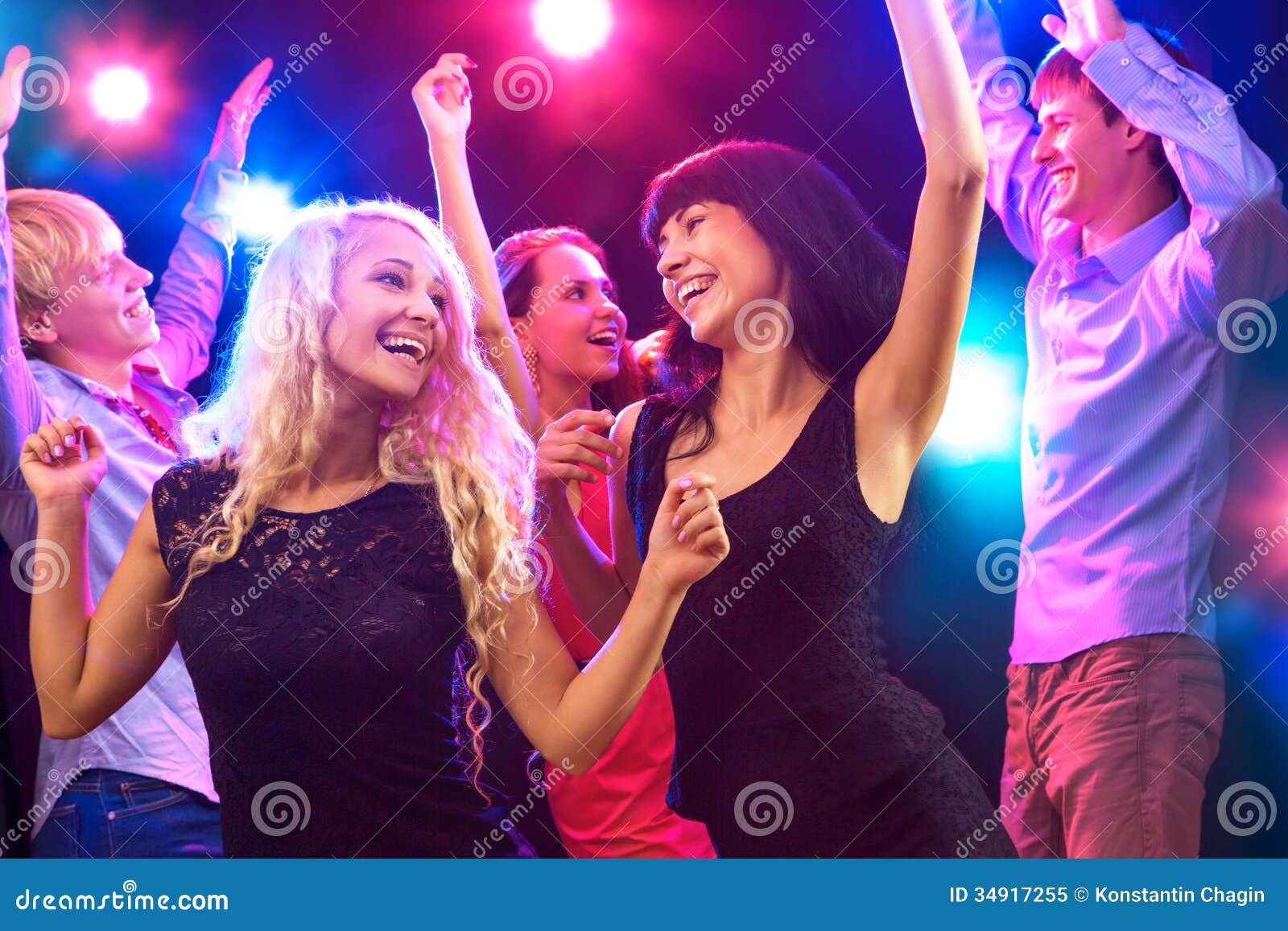 Young people at party. stock image. Image of expressing - 34917255