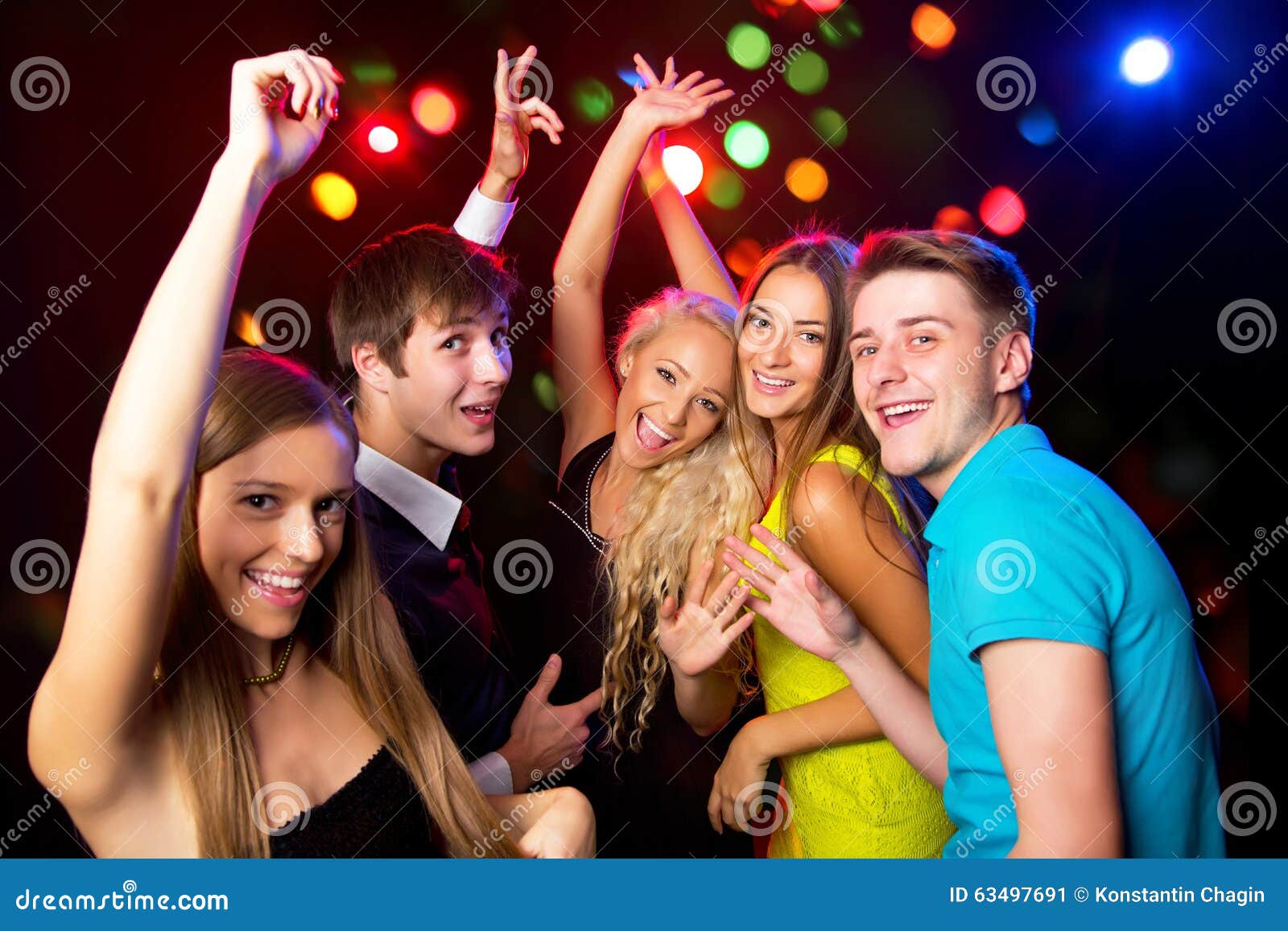 Young people at party. stock image. Image of adolescence - 63497691
