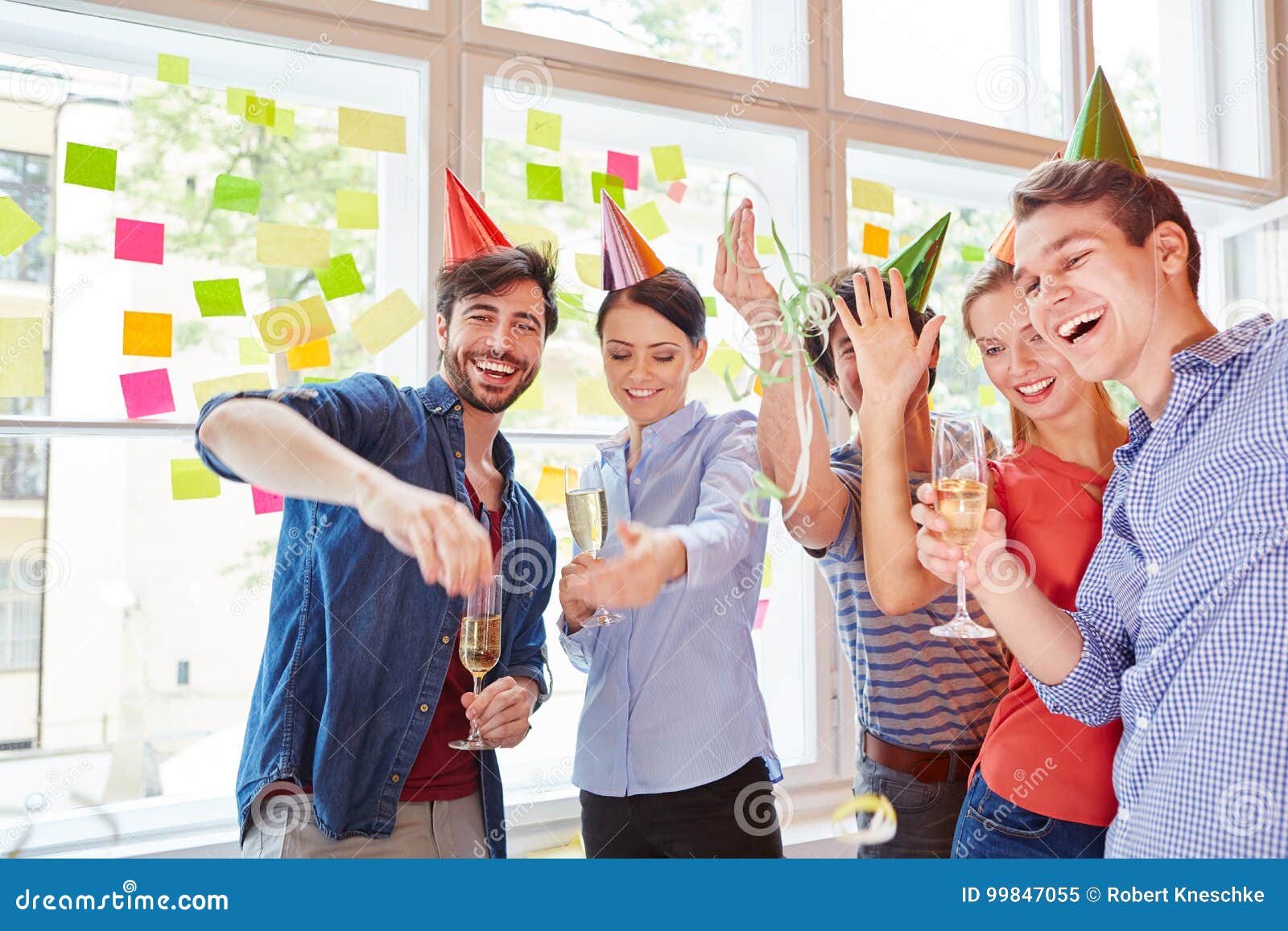 Young People in Party with Team Stock Image - Image of sparkling, party ...